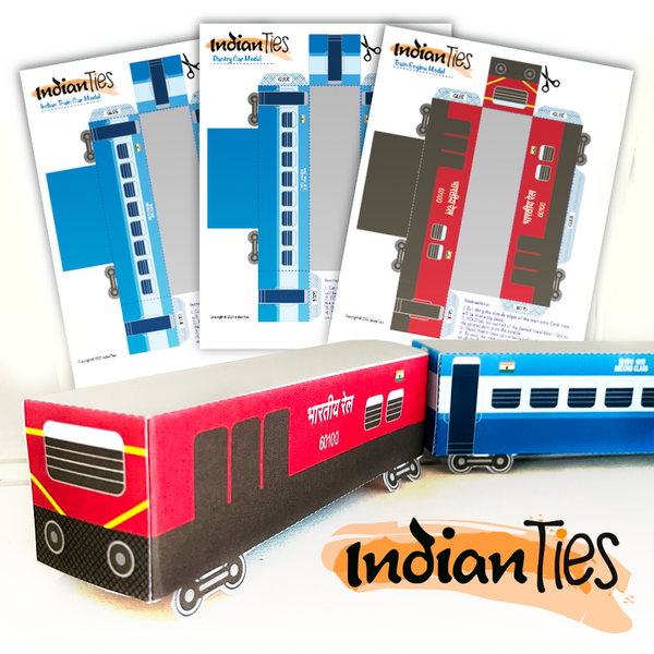Digital Download: Printable Indian Train Car Paper Craft - Includes 3 ...